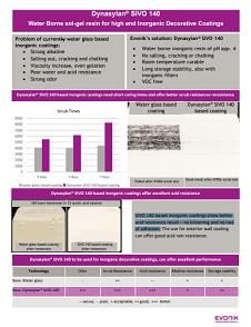 发现用于高端无机装饰涂料的Dynasylan®SIVO 140 - 万博苹果手机app